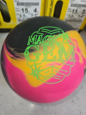 [15.4oz/Top 3.11/Pin 3.5-4"] New NIB Roto Grip Magic Gem Bowling Ball ...