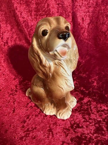 Vintage Royal Copley Cocker Spaniel Puppy Dog Vase Planter Collectible ...