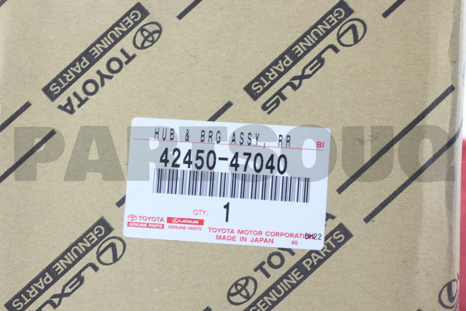 4245047040 Genuine Toyota HUB & BEARING ASSY, REAR AXLE, RH/LH | eBay