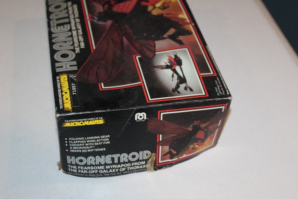 1979 Micronauts Hornetroid Vehicle empty box top only part Mego 1970s ...