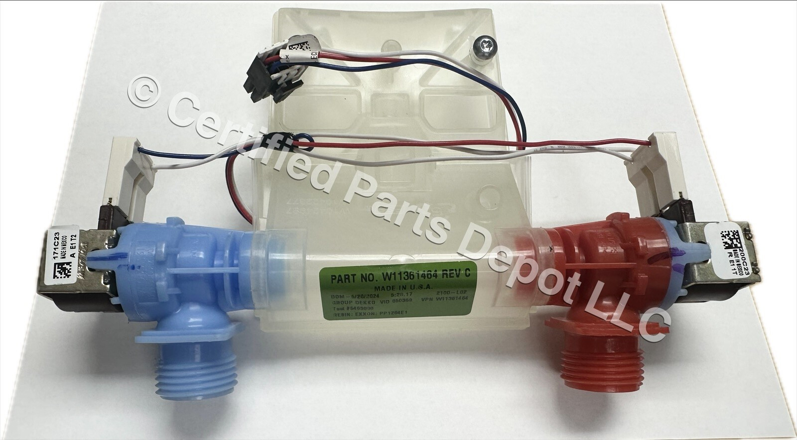 New Genuine ~OEM~ Whirlpool Water Valve W11641117 / W11361464 (NOT ...