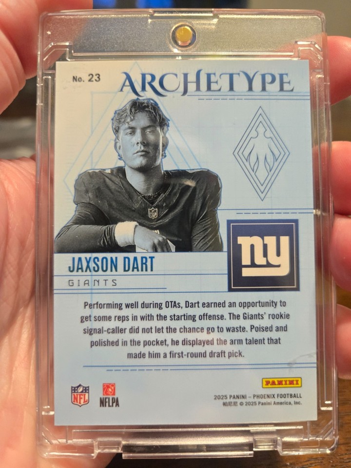 Jaxson Dart Rookie Phoenix Case Hit Archetype | eBay