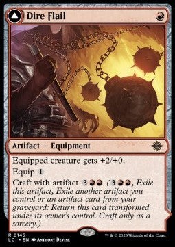 Dire Flail // Dire Blunderbuss LCI-145 Rare Englisch Excellent / Foil ...