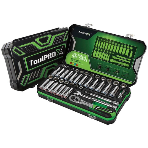 ToolPRO-X Socket Set 3/8" Drive Metric/SAE 42 Piece 601466 | eBay