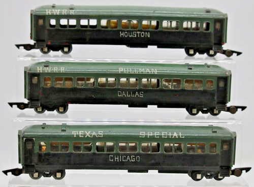 Custom AMERICAN FLYER S SCALE PASSENGER CAR SET [Texas Special] S Scale ...