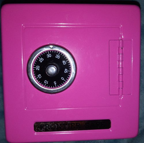 Vintage Pink Toy Coin Bank Safe Combination Lock Made In Taiwan Pre ...
