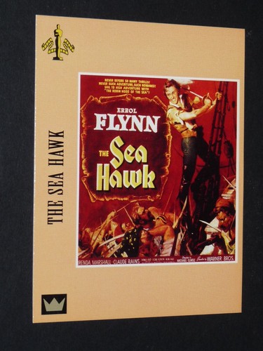 DUE EMME CARD 1996 CINEMA FILM #9 SEA HAWK CURTIZ ERROL FLYNN FLORA ...