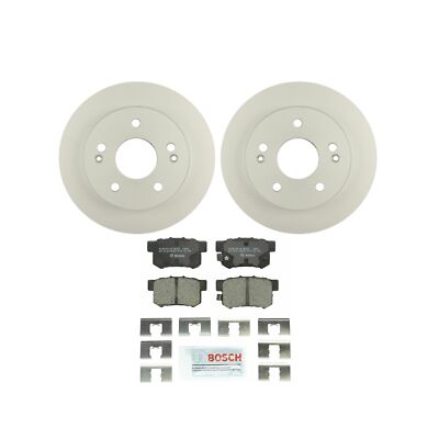 Bosch Rear Solid Rotors & Ceramic Disc Brake Pads Kit For Acura RSX ...