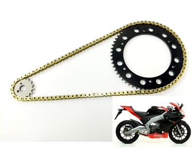 Aprilia 125 RS4 Heavy Duty Chain and Sprocket Kit GOLD '11-16 models ...