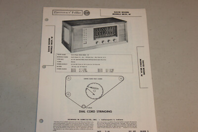 David Bogen Models RR29,W Vintage Sams Photofact Folder Radio, Repair ...