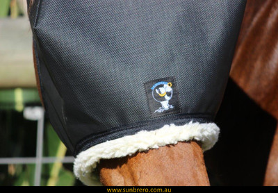 SUNBRERO Horse Sun & Fly Mask Veil - 95% shade - suitable Headshaking ...