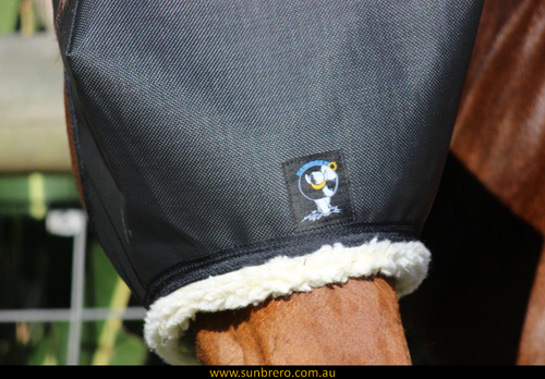 SUNBRERO Horse Sun & Fly Mask Veil - 95% shade - suitable Headshaking ...
