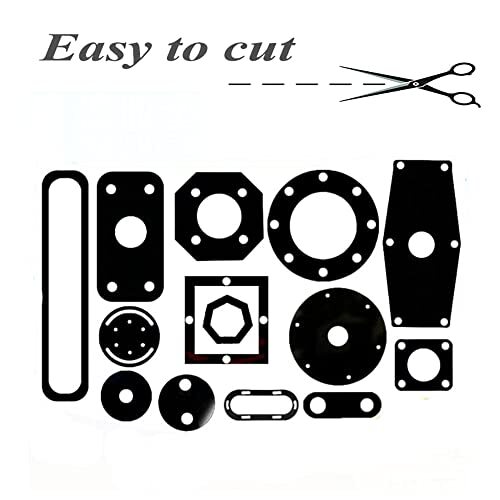 Adhesive Non-Slip Solid Rubber Pad Sheet Thin 12" X 12'' 1/25 " Thick ...