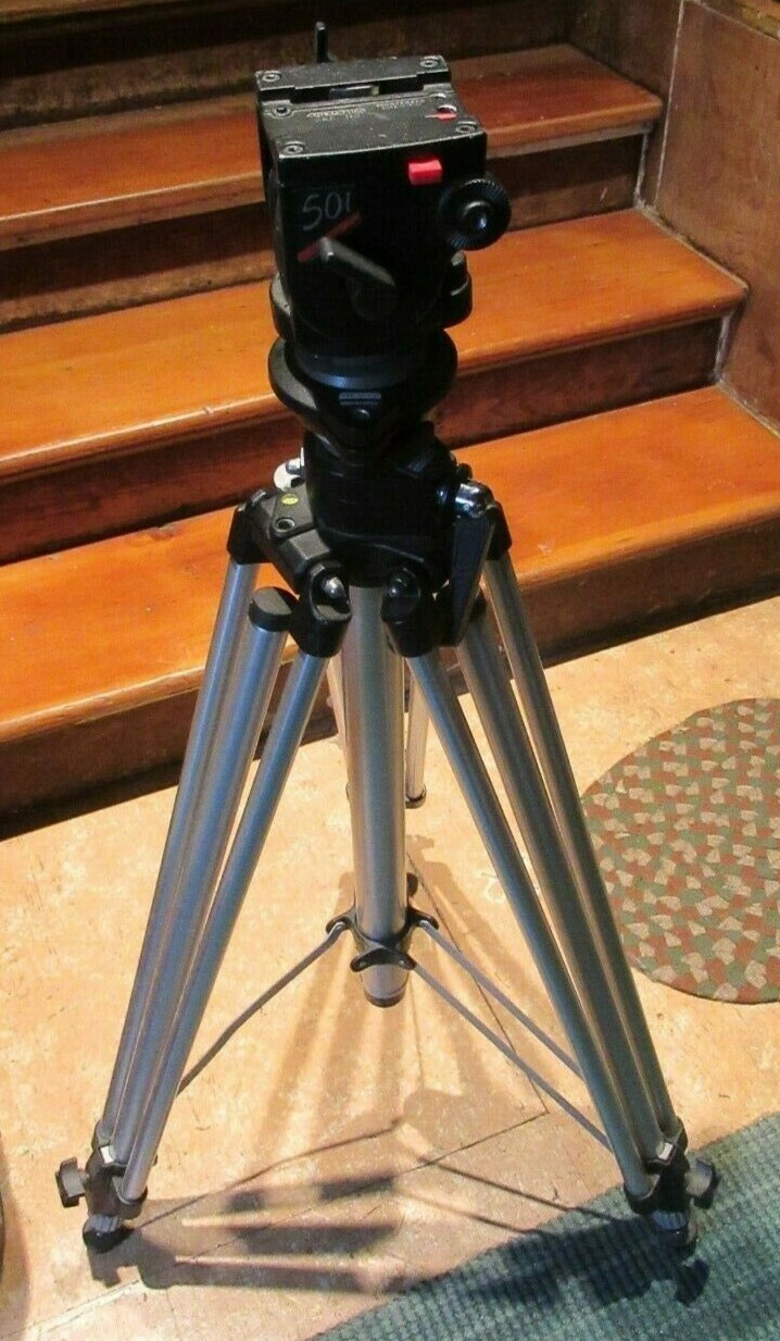 Manfrotto Distributed by Bogen 3046 Tripod & 438 Leveling Head & 3433 ...