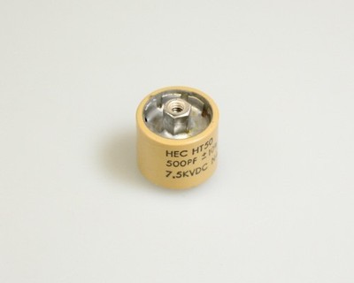 500pF 7500V Ceramic Transmitting Doorknob Capacitor 7.5KV DC HT50V501KA ...