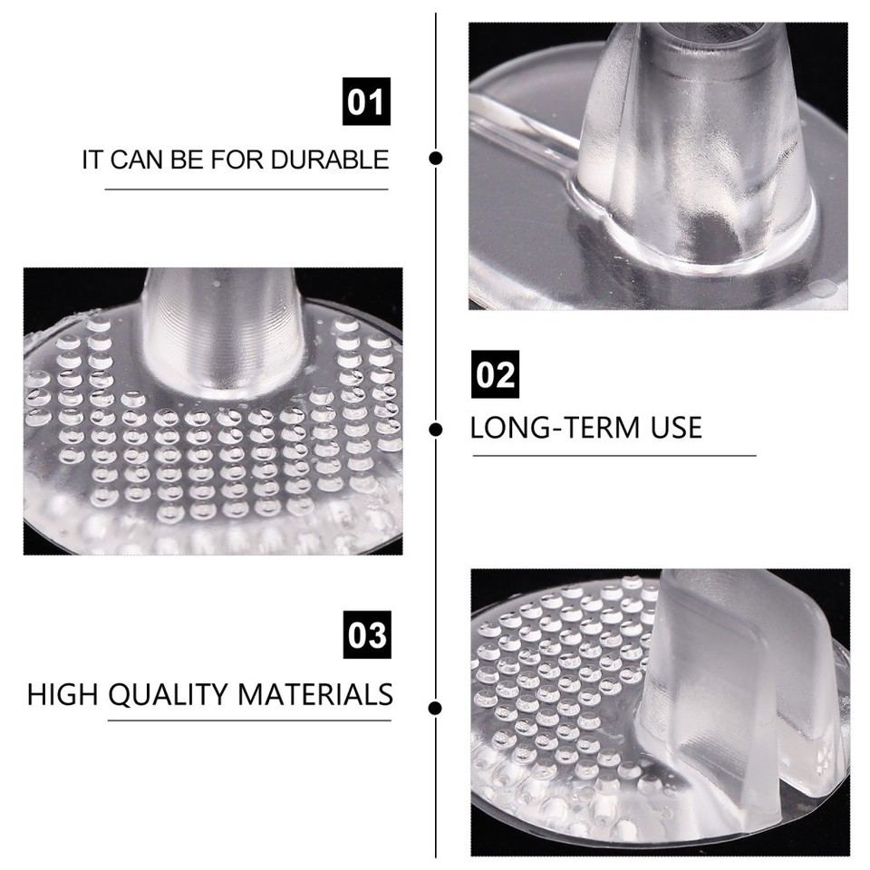 64 Pairs PU Split Toe Stickers Anti-wear Foot Heel Pad PU Flops Foot ...