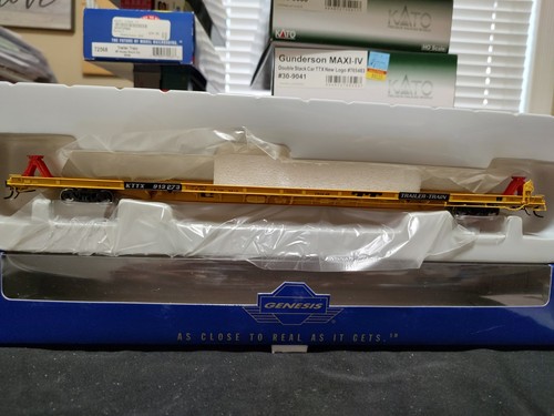 Athearn Genesis HO Scale KTTX F89F 89' Flat Car TT Logo #913273 | eBay
