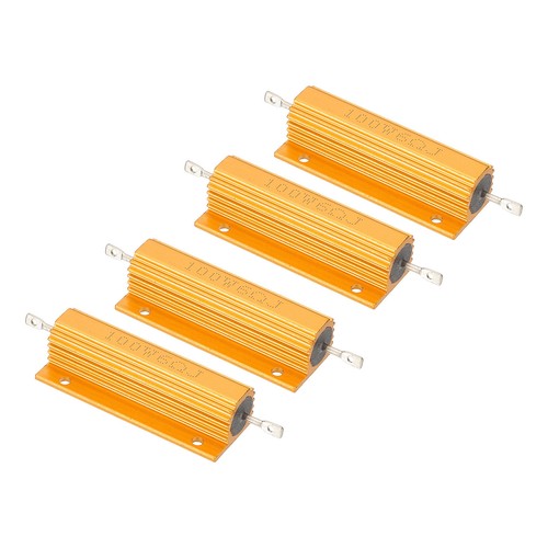 100W 6 Ohm Aluminum Shell Resistor, 4 Pack Aluminum Housing Resistor ...