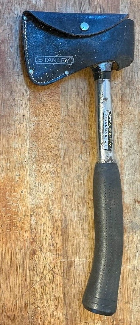 Vintage STANLEY Camp Axe, Steelmaster, Hatchet, Ax Leather Sheath, SC 1 ...