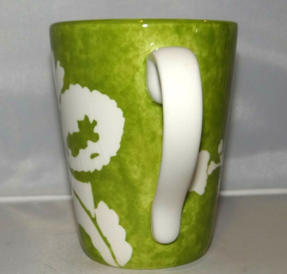 Roscher Ambiance Collection Green Apple White 12oz. Coffee Mug Cup ...