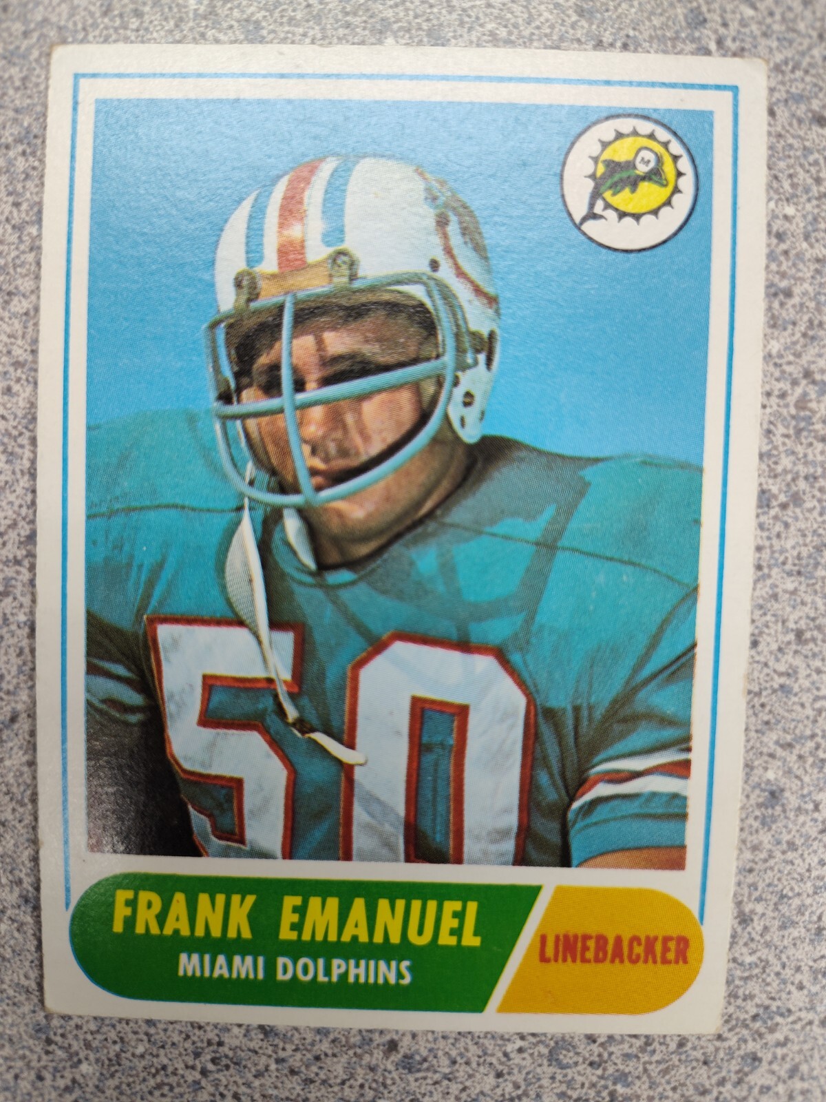 1968 Topps - #170 Frank Emanuel (RC) Miami Dolphins Vintage | eBay