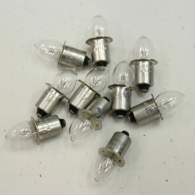 10 Genuine Philips 3.6v 0.75 Amps Torch Flashlight Bulbs for sale ...