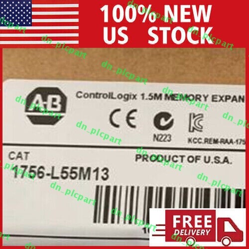 New Sealed Zllen-Bradley 1756-L55M13 SER A ControlLogix 1.5M Memory ...