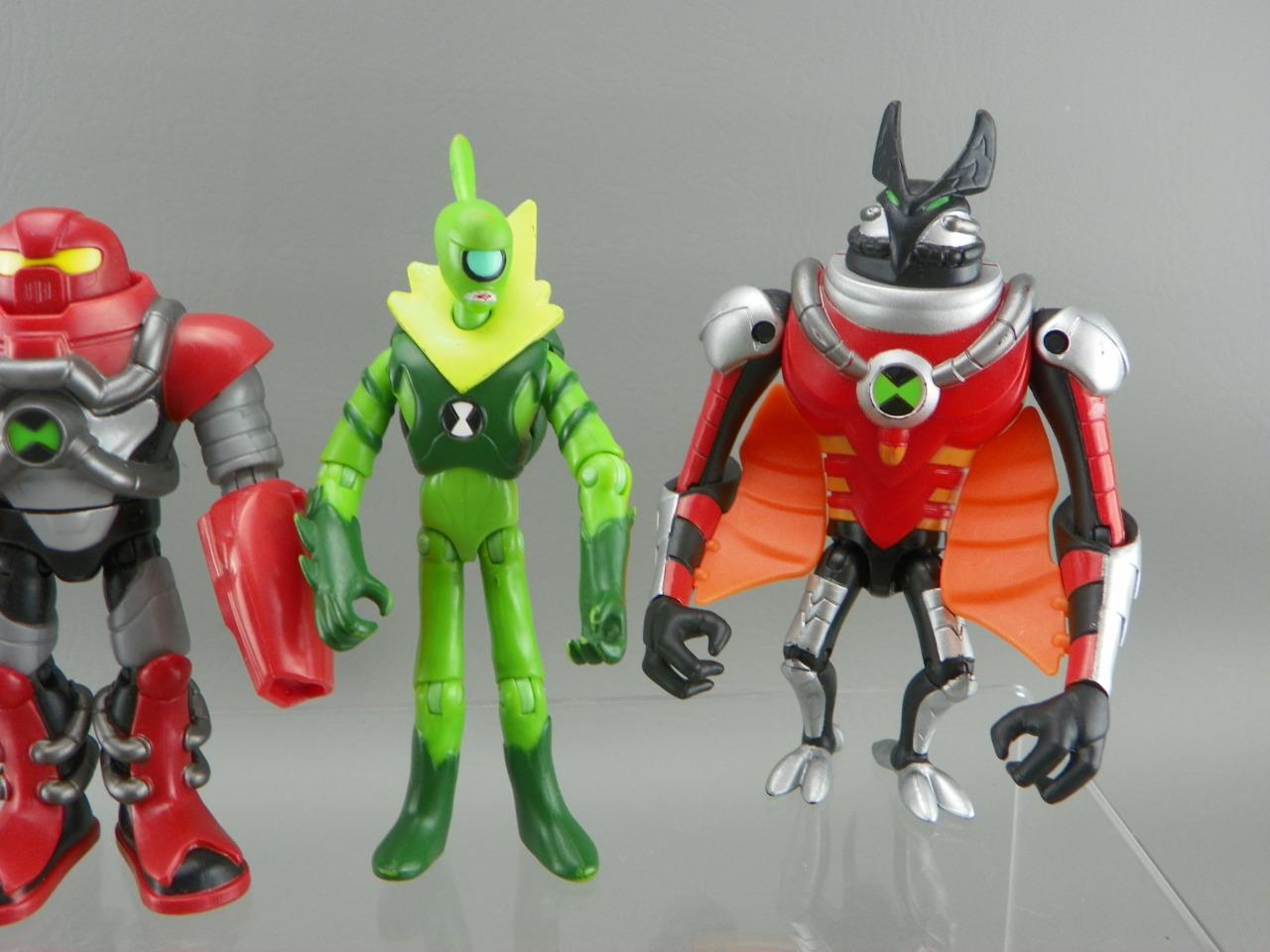 Playmates 2018 Ben 10 RATH HEATBLAST WILDVINE JETRAY Omni-Kix Alien ...