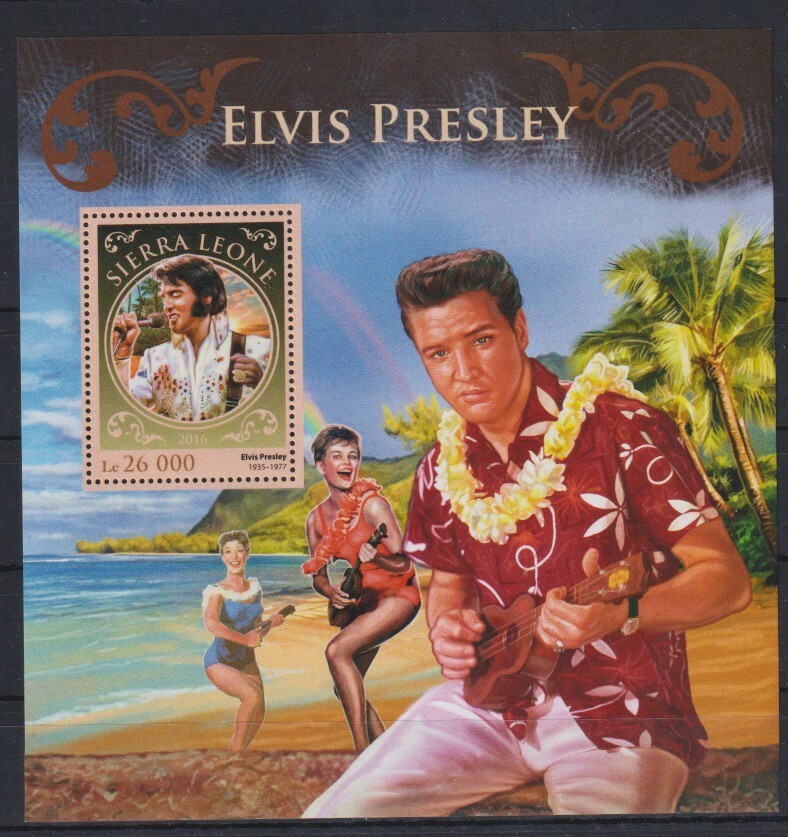 V521. Sierra Leone - MNH - 2016 - Famous People - Elvis Presley - Bl ...