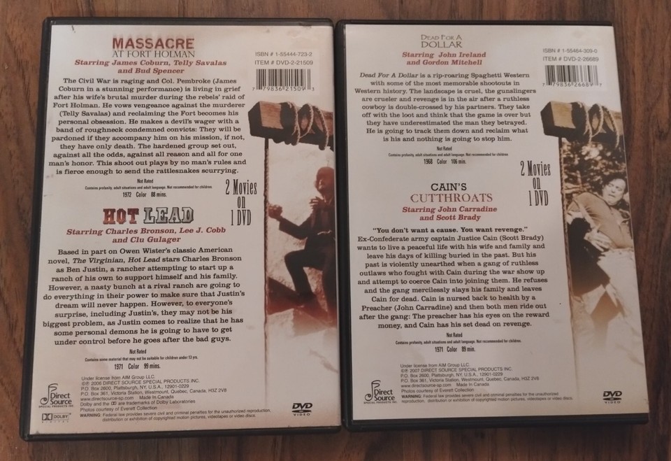 Sabata Trilogy/Beyond The Law/God's Gun/Finders Killers/More/Spaghetti ...