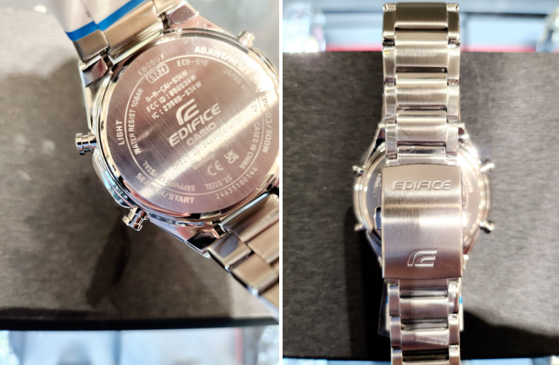 Casio EDIFICE ECB-S10D-8ADF – Bluetooth Watch, 10BAR, LED Light ...