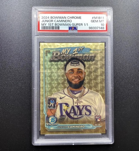 2024 BOWMAN CHROME JUNIOR CAMINERO RC MY 1ST BOWMAN Superfractor 1/1 ...