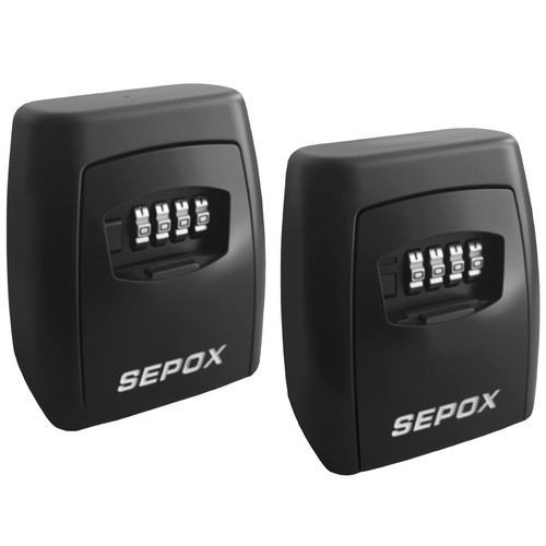 ® 2Pcs Stainless Steel Key Lock Box, Portable Vinyl Case Heavy Duty ...