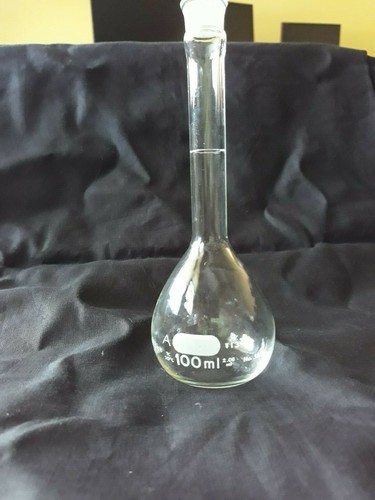 Pyrex Glass A 100mL ±0.08 Volumetric Flask No. 5640 | eBay
