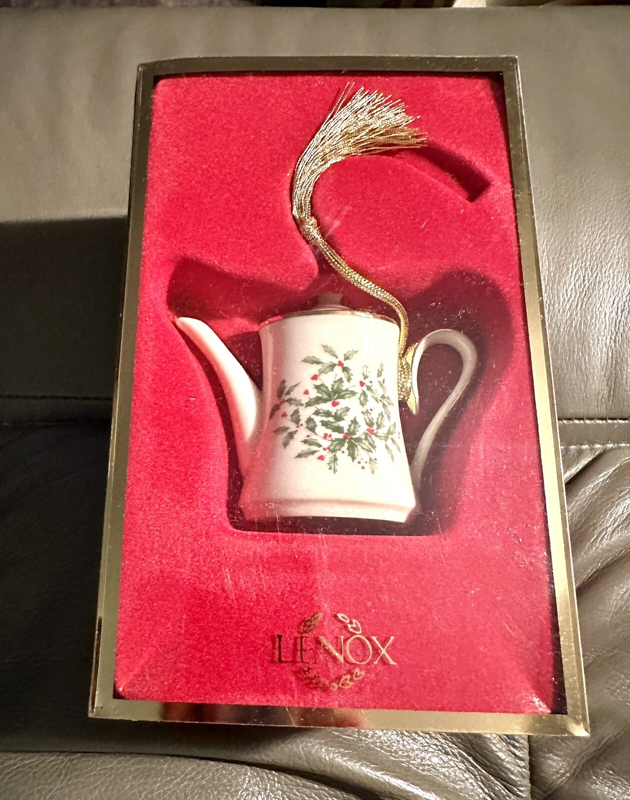 Lenox Holiday Coffee Pot Ornament NEW in Box | eBay