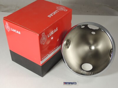 Headlamp Shell, 7", LUCAS 68-72 Triumph T100/T120, 68-70 BSA A65 (323 ...