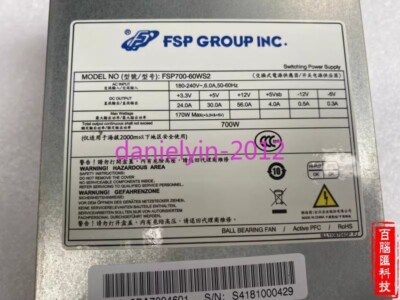 1pcs Used FSP700-60WS2 2U 700W 80PLUS | eBay