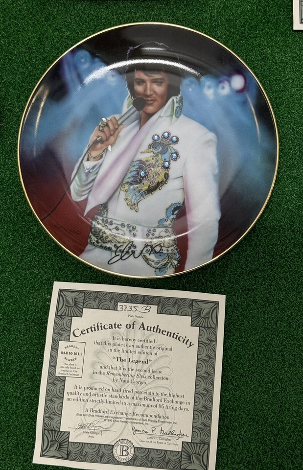 Elvis Presley Collector Plates by Nate Giorgio SET of Eight With ...