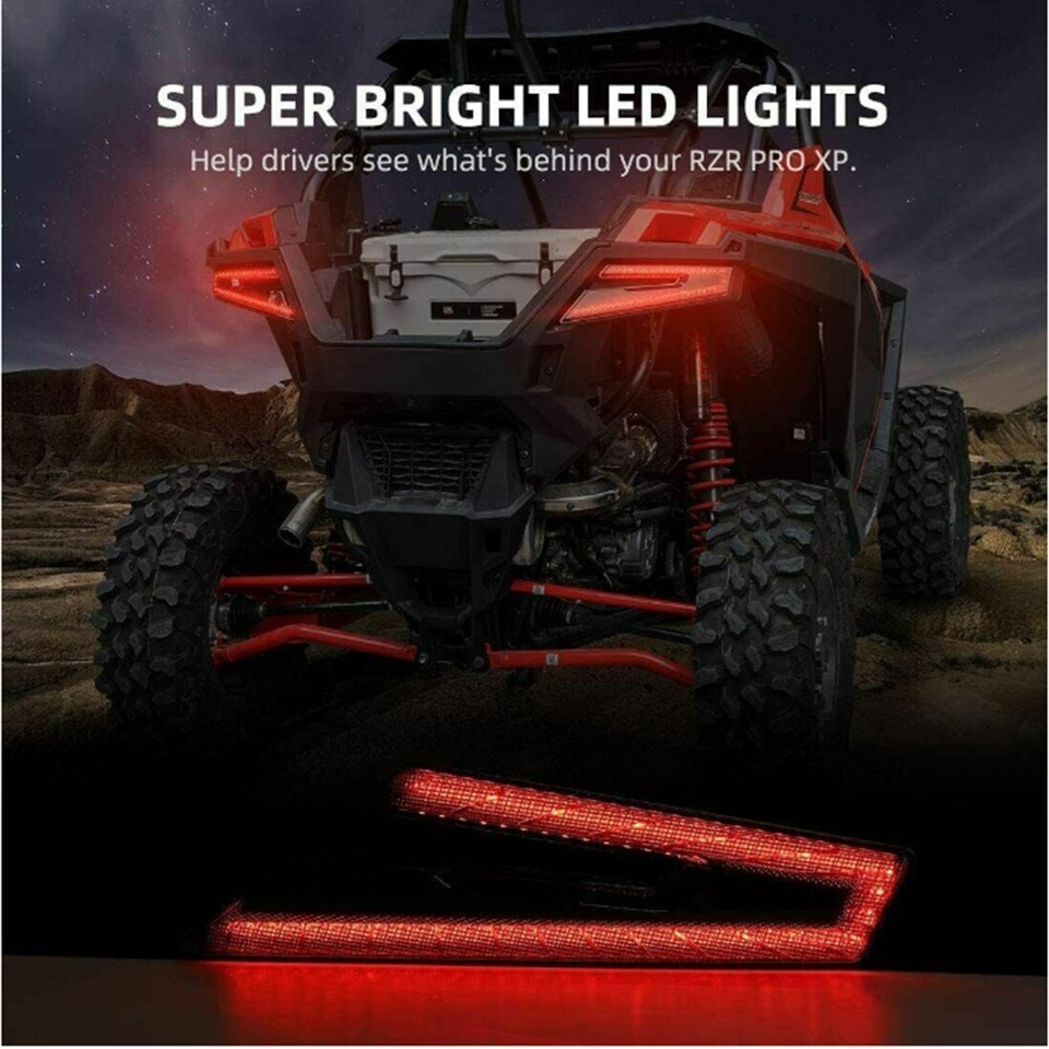 UTV LED Rear Brake Tail Lights For Polaris RZR PRO XP /4 2020-24 RZR ...