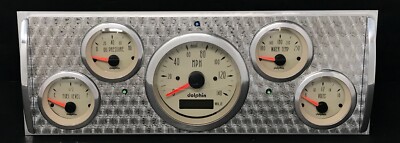 1941 1942 1943 1944 1945 1946 Chevy Truck 5 Gauge GPS Dash Panel Engine ...