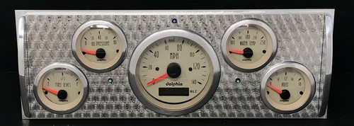 1941 1942 1943 1944 1945 1946 Chevy Truck 5 Gauge GPS Dash Panel Engine ...