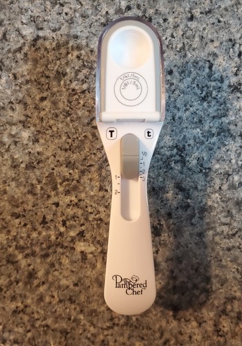 Pampered Chef Easy Adjustable Sliding Measuring Spoon | eBay