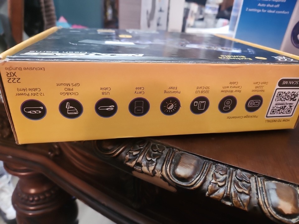 Nextbase 222XR Dash Camera + Rear Cam Bundle, Includes 32GB SD Card NEW ...