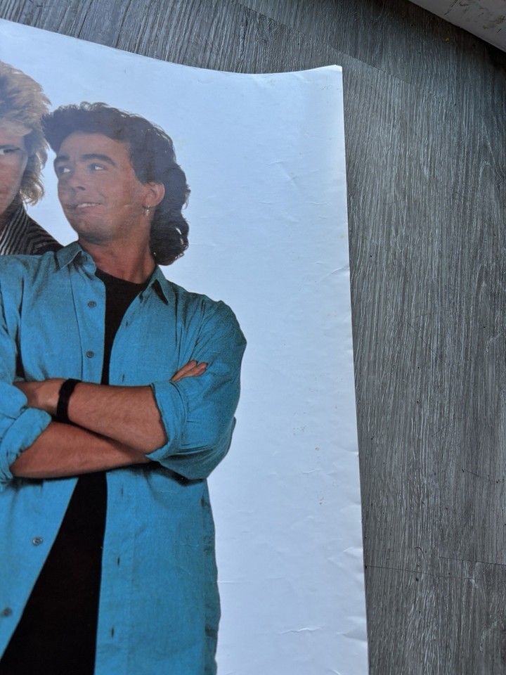 The Outfield Band Vintage 1986 Poster John Spinks Tony Lewis Alan ...