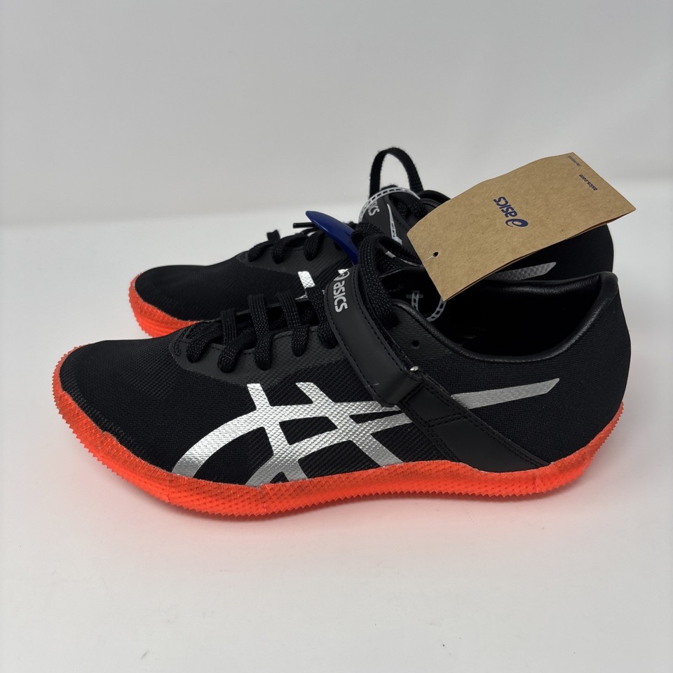 Asics High Jump Pro 3 R Shoes Mens Size 8.5 Black Silver-Orange Track ...