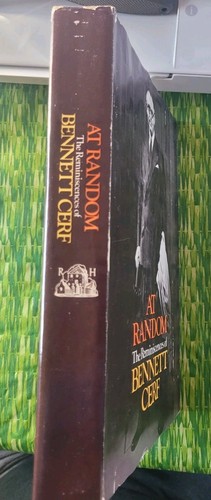 At Random : The Reminiscences of Bennett Cerf 1977 Hardcover First ...