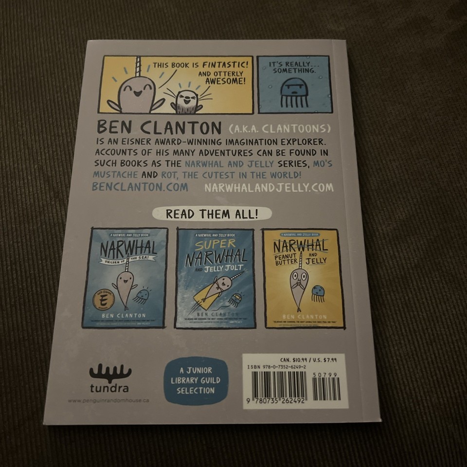 Narwhal's Otter Friend (a Narwhal and Jelly Book #4) by Ben Clanton ...