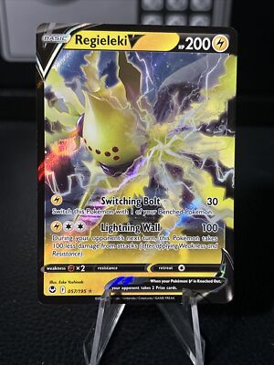 Pokémon TCG Regieleki V Silver Tempest 057/195 Holo Ultra Rare | eBay