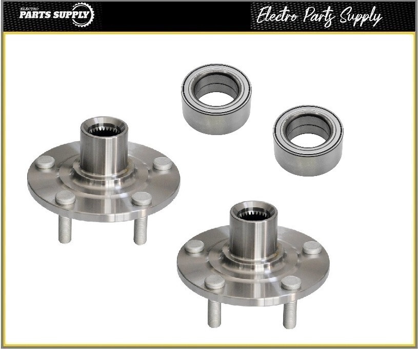 New Front Hub & Wheel Bearings Set for Lancer 08-17 Outlander 07-17 ...