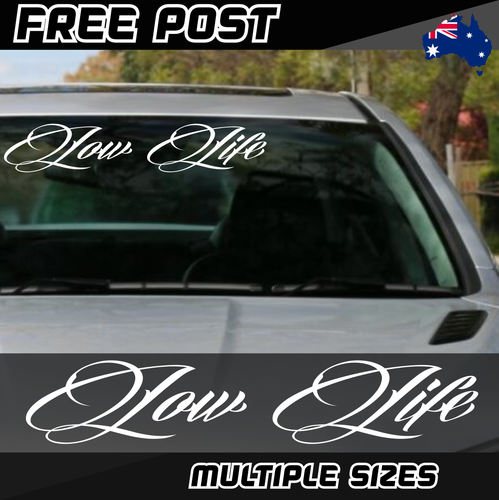 Low Life Sticker Car Decal Window Banner Hoon Drift Turbo JDM Slammed ...